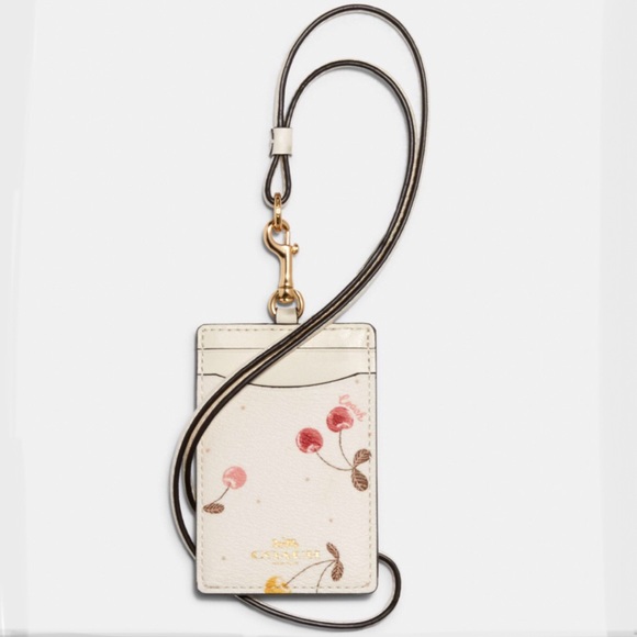 Coach | Accessories | Coach Id Lanyard Cherry Print | Poshmark